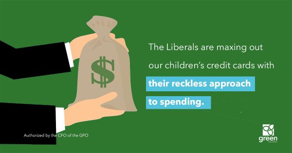 Liberals: Spend Now, Pay Later | Ontario Greens