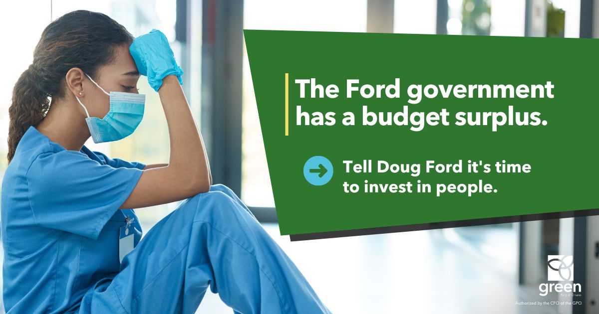 This surplus is shameful | Ontario Greens