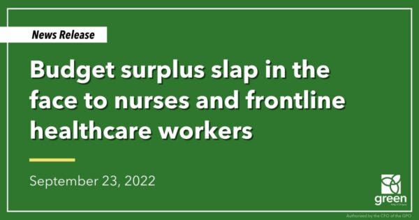 Budget surplus slap in the face to nurses and frontline healthcare ...