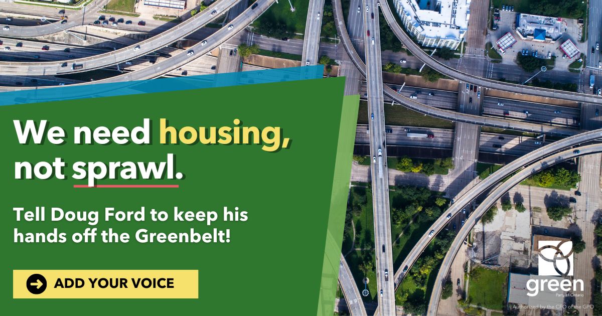 Stop the Sprawl | Green Party of Ontario