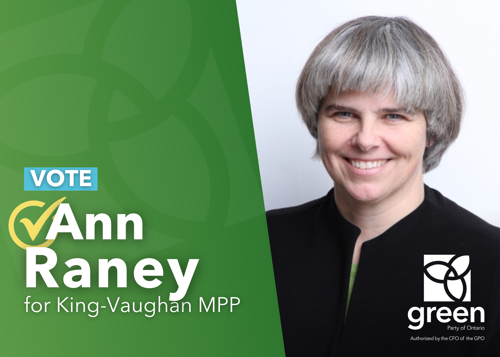 Ann Raney Green Candidate for King-Vaughan