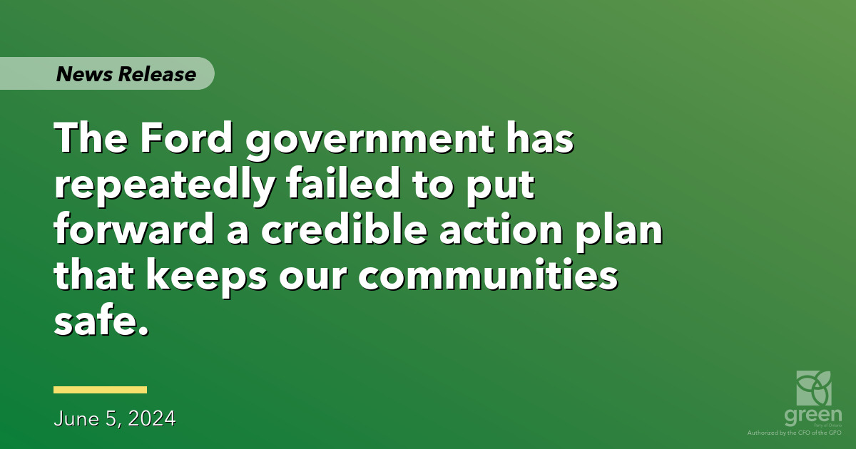Ontario Greens renew call for forest fire action plan