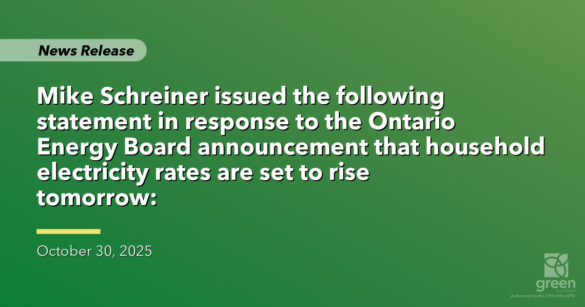 Ontario’s energy rates are on the rise and Doug Ford is to blame