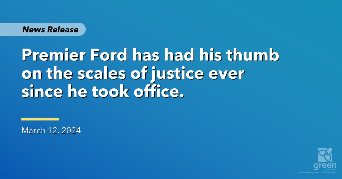 Once again, Ford has his thumb on the scales of justice