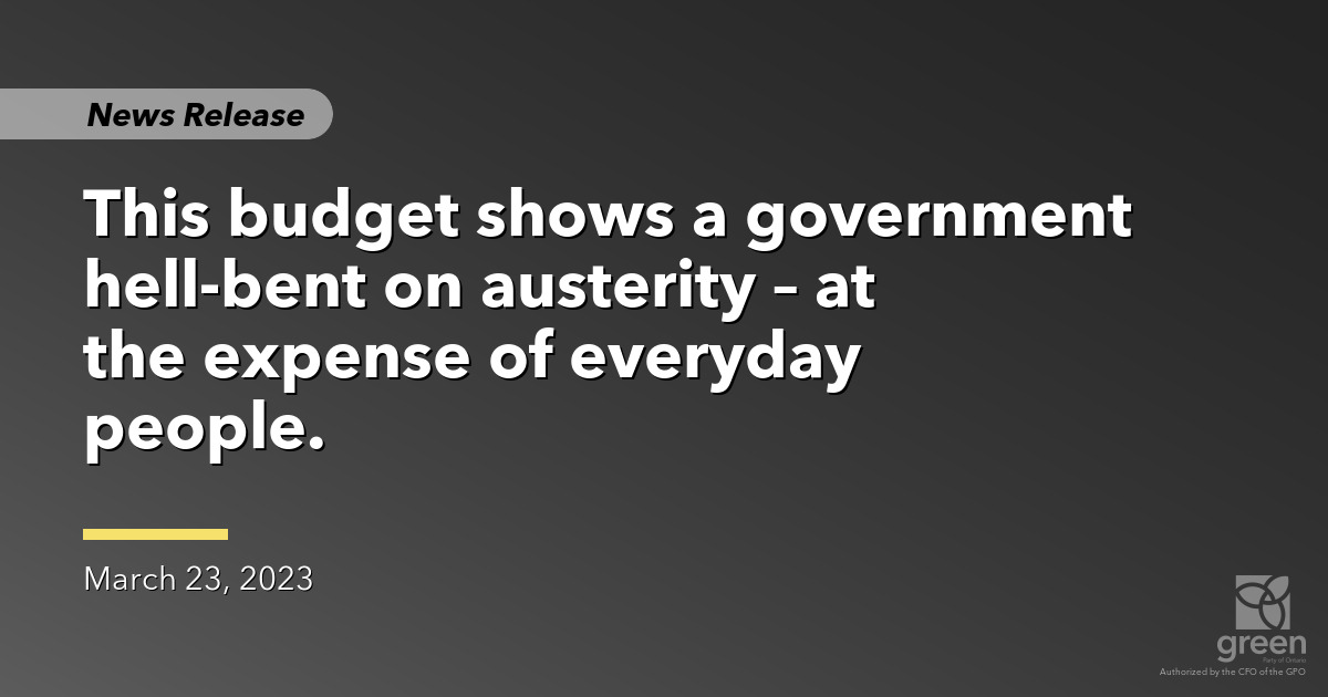 Ford’s head-in-the-sand budget is built to fail